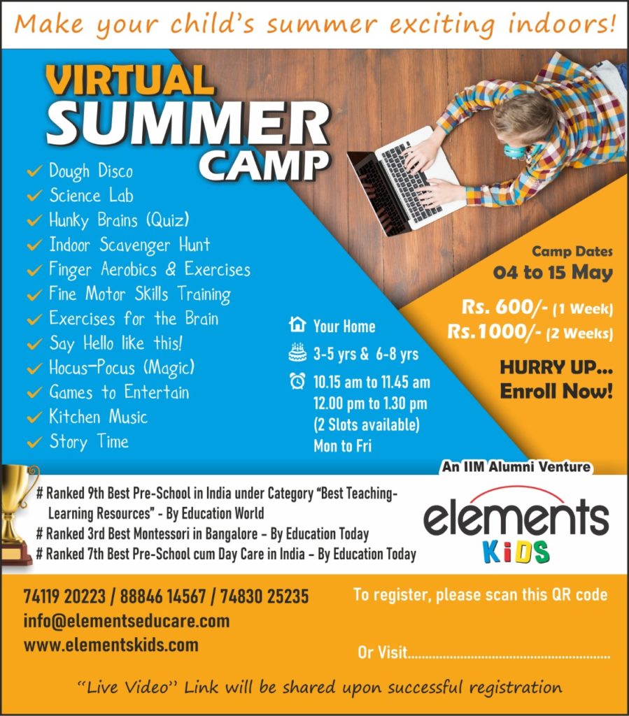 Summer Camp 2020 Elements Kids Preschool Active Daycare After